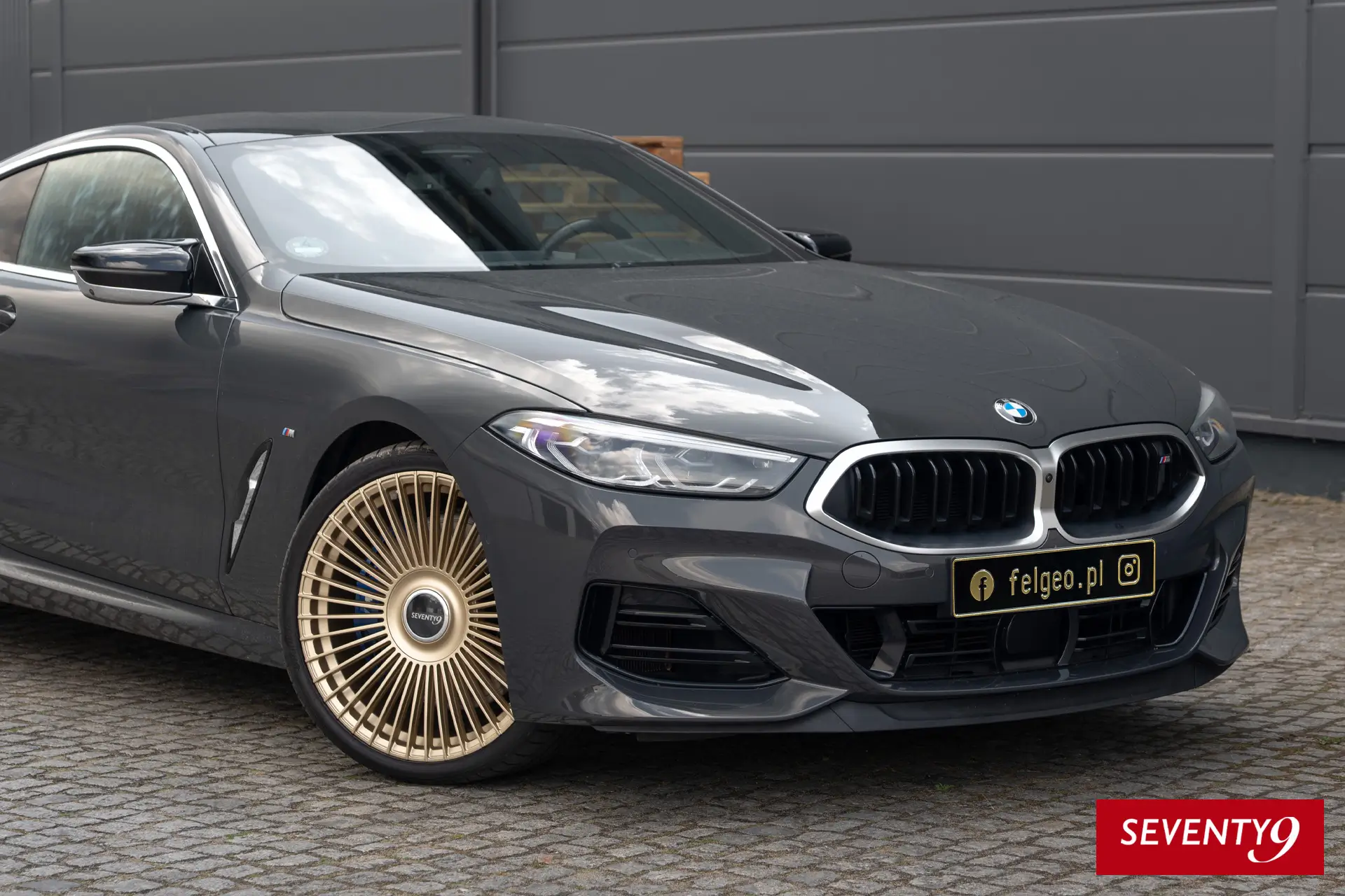 BMW M850i na felgach Seventy9 MF.2 Matt Gold | Felgi kute premium