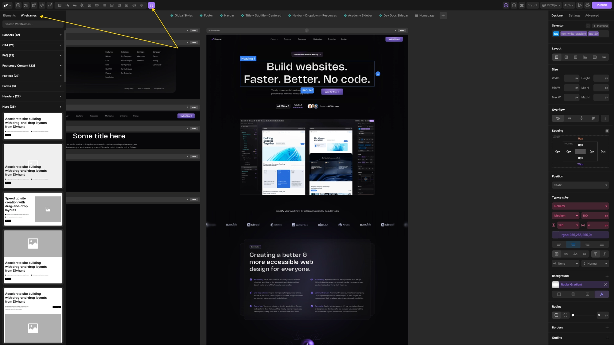 We just released 200+ new wireframes! | Divhunt Updates