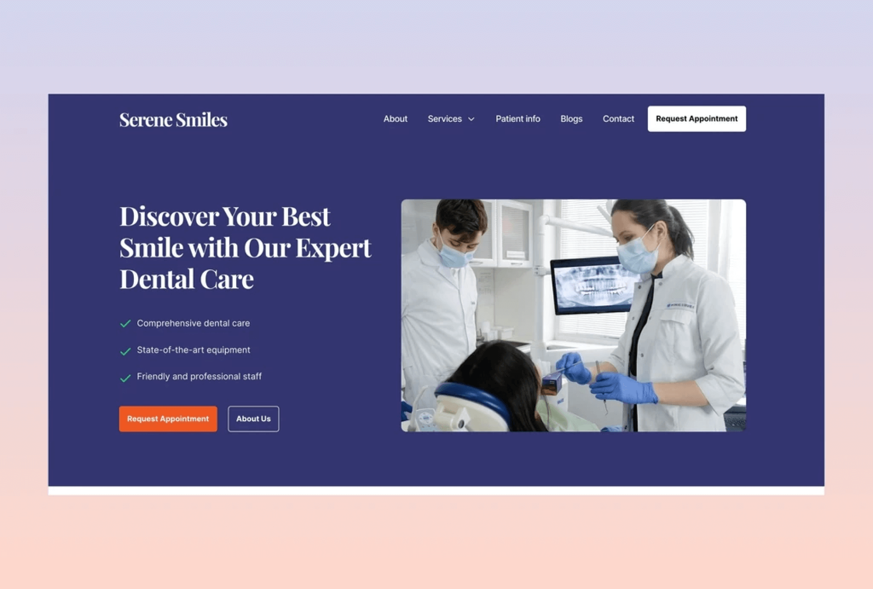 Serene Smiles — Dental Clinic Website Template | Divhunt Template