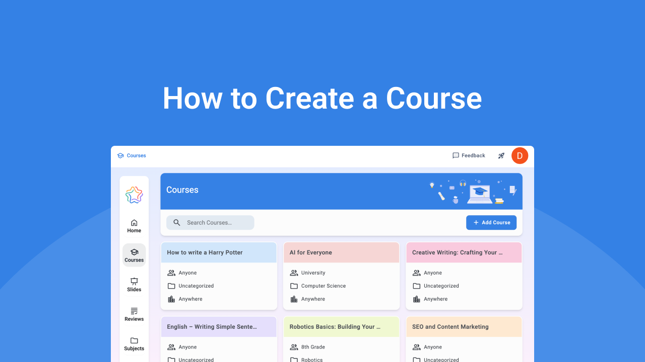 EdSyl | How to Create a Course