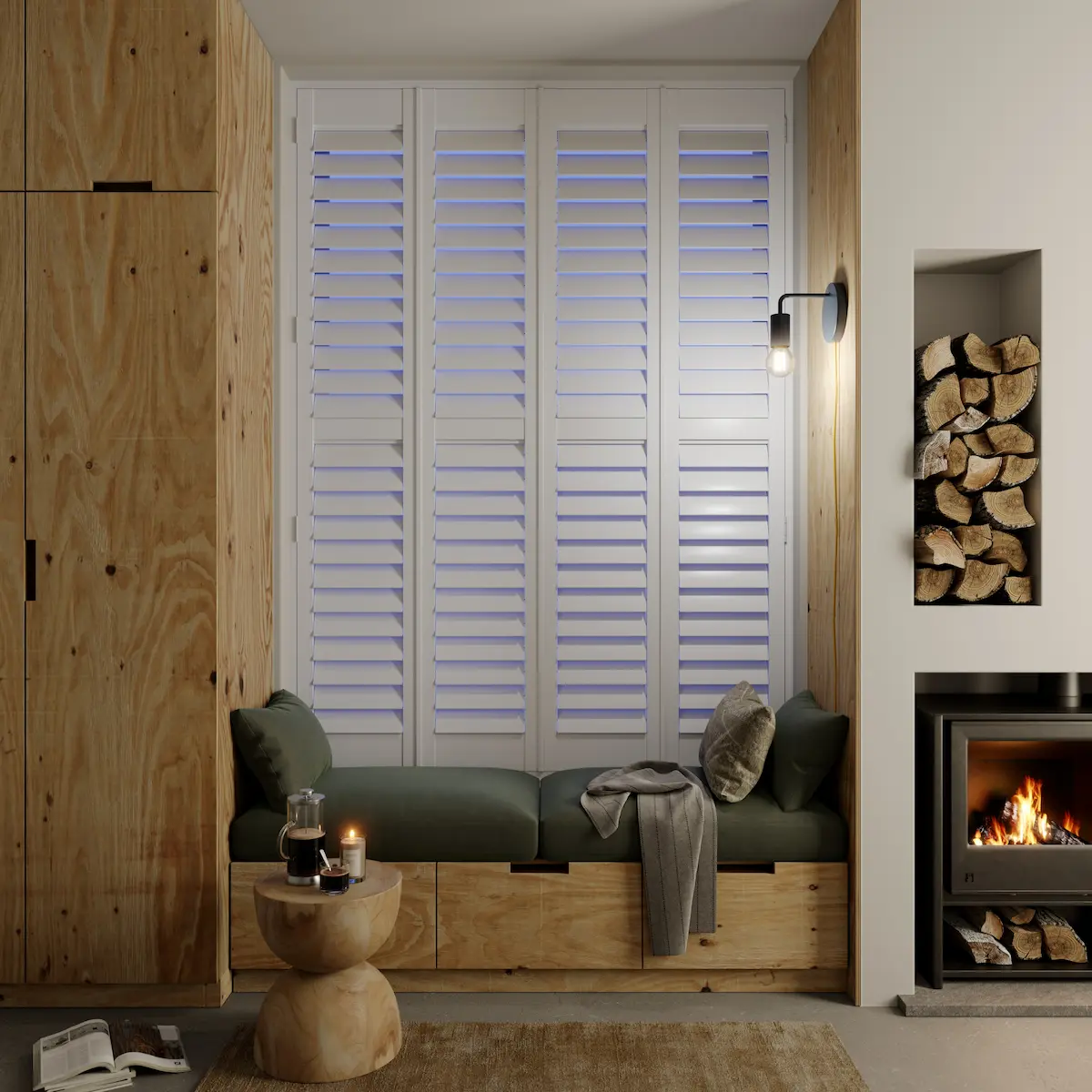 Full Height Shutters for a Sleek, Seamless Look