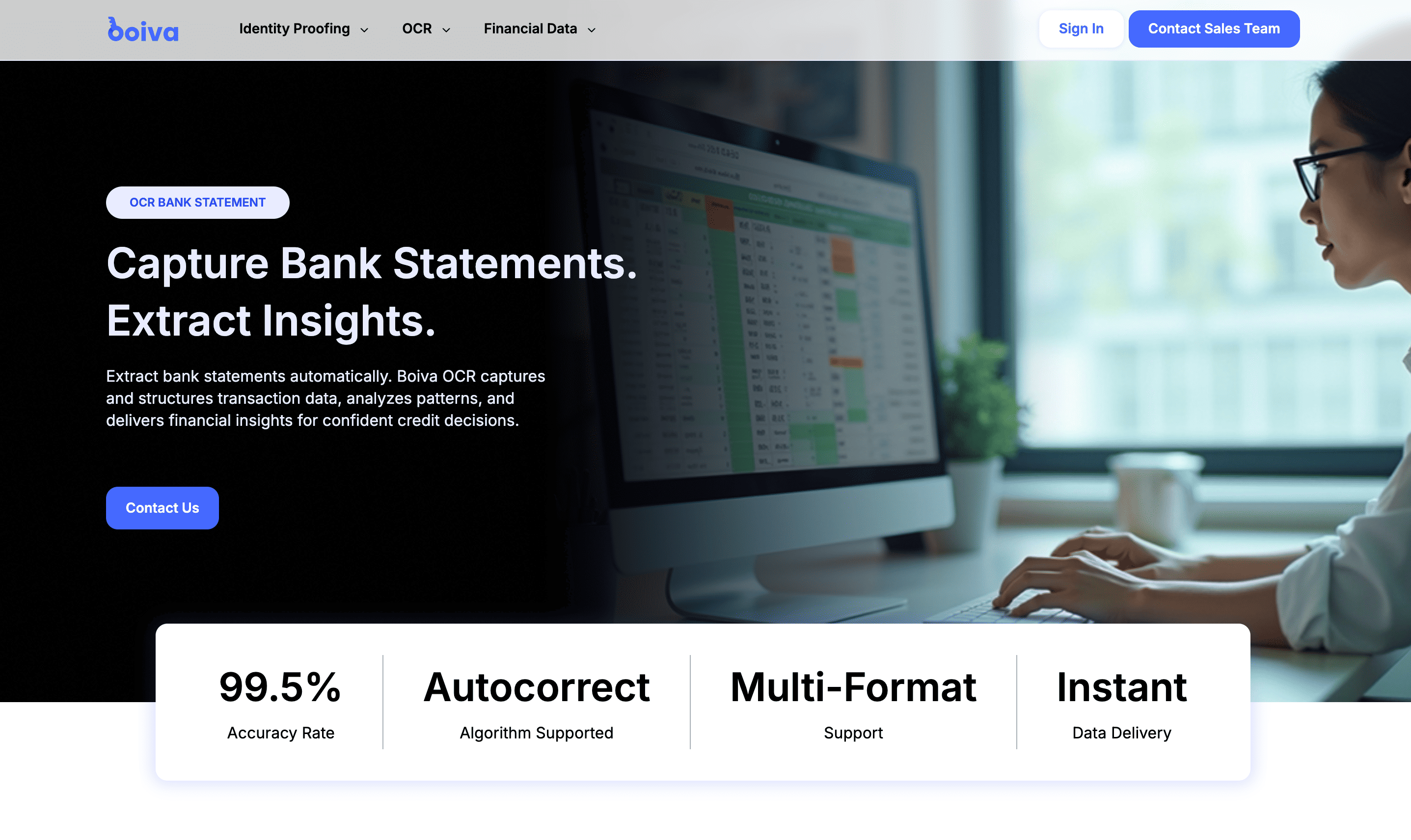 Boiva | OCR Bank Statement